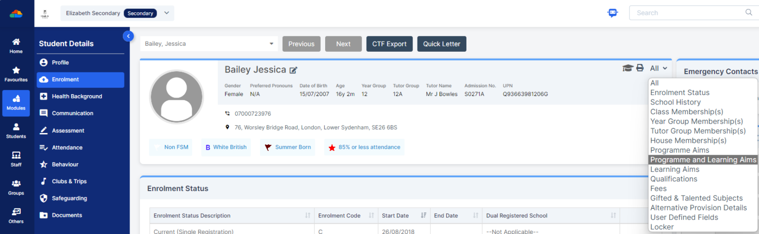 England School Census Error 2760 – Bromcom – Documentation Centre