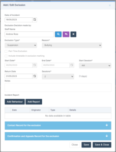 School Census Query 2588 – Bromcom – Documentation Centre