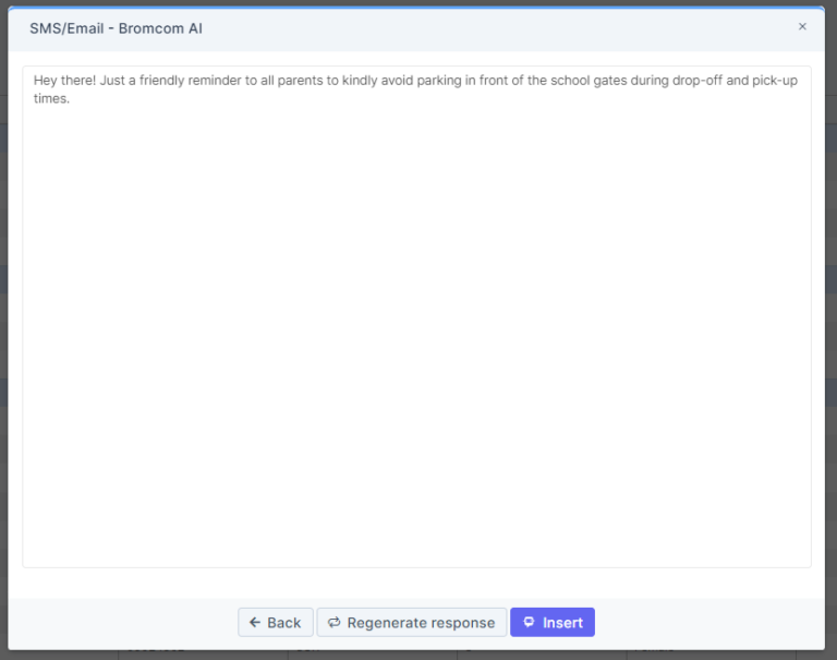 How to Send an SMS Message or Email – Bromcom – Documentation Centre
