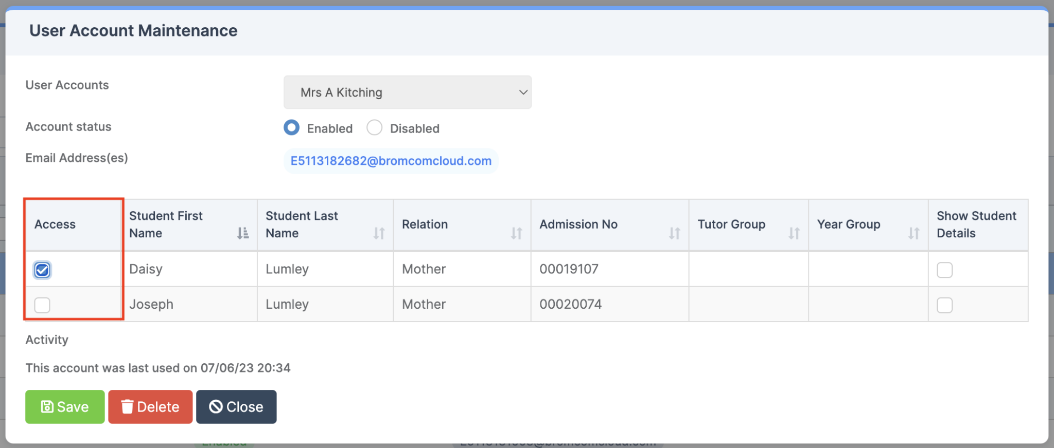 How to Manage MCAS User Accounts – Bromcom – Documentation Centre