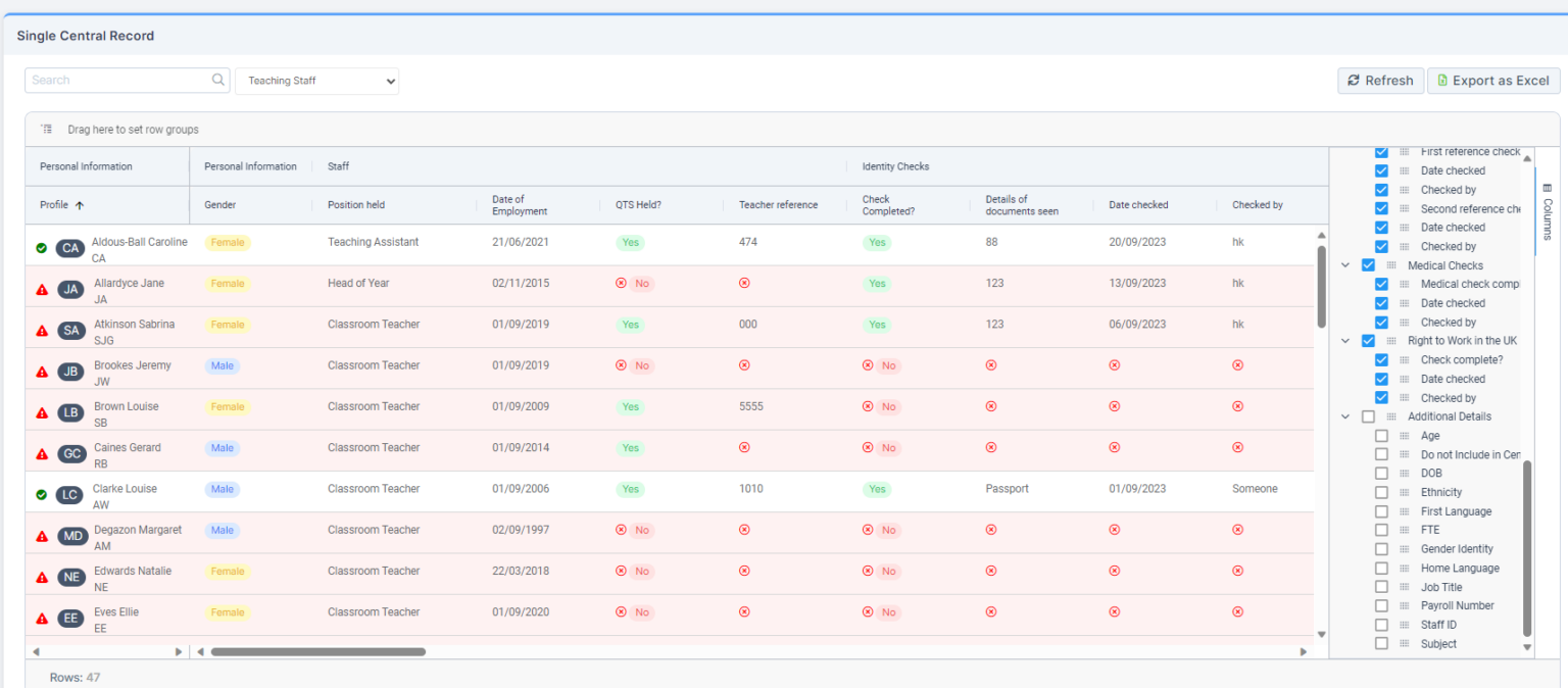 How to Manage the Single Central Record (SCR) – Bromcom – Documentation ...