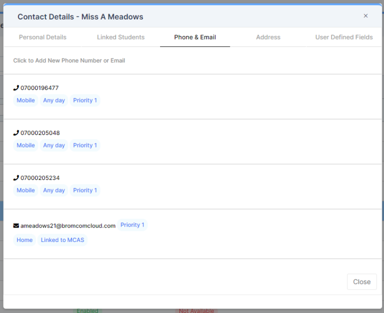 MCAS User Accounts changes to MIS – Bromcom – Documentation Centre