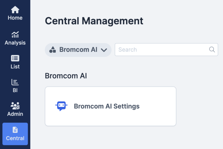 How to manage Bromcom AI in Vision – Bromcom – Documentation Centre