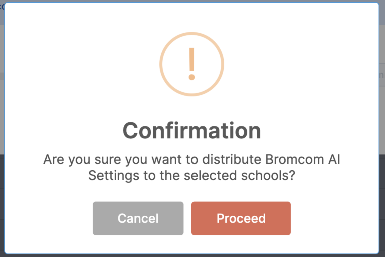 How to manage Bromcom AI in Vision – Bromcom – Documentation Centre