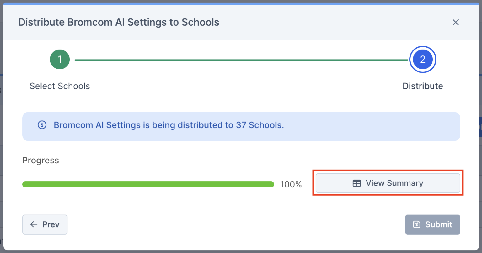 How to manage Bromcom AI in Vision – Bromcom – Documentation Centre