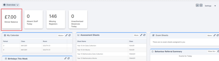 How to Manage Staff Dinners – Bromcom – Documentation Centre