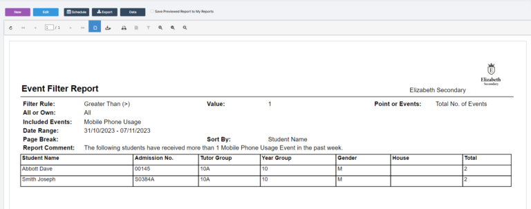 How to View Behaviour Reports – Bromcom – Documentation Centre