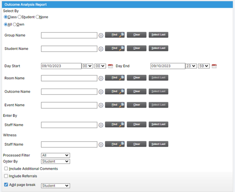 How to View Behaviour Reports – Bromcom – Documentation Centre