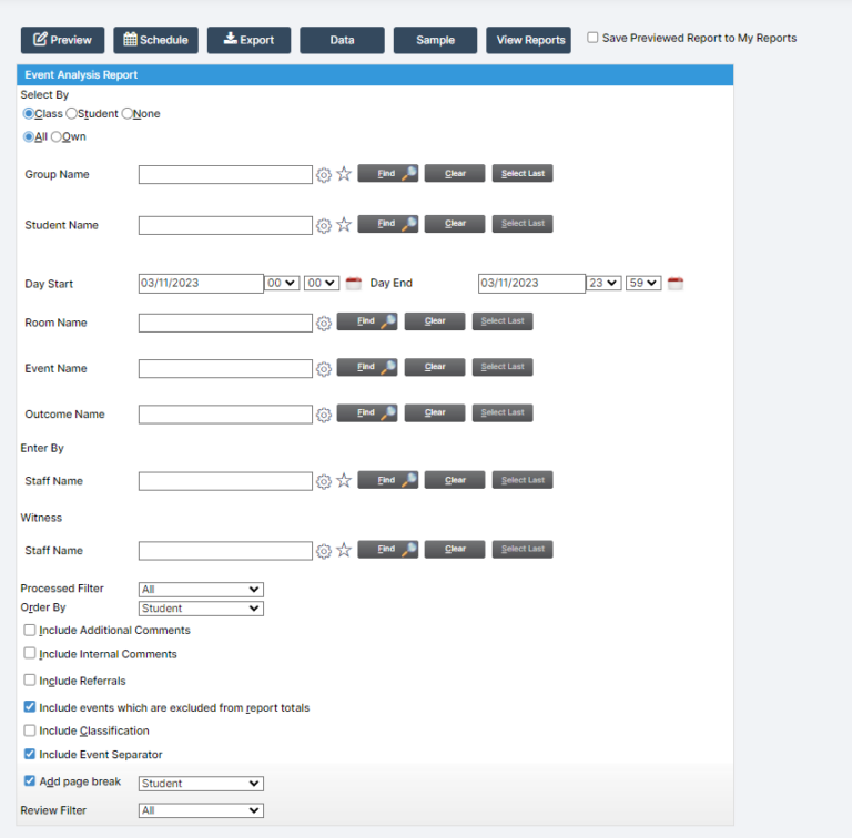 How To View Behaviour Reports Bromcom Documentation Centre
