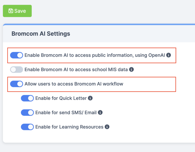 How to use Bromcom AI – Bromcom – Documentation Centre