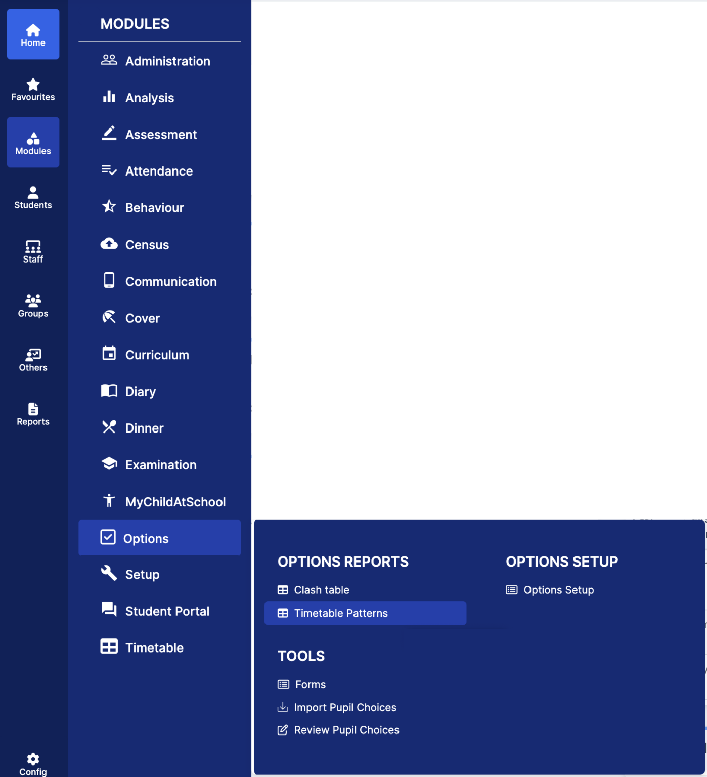 How to use Options Timetable Patterns – Bromcom – Documentation Centre
