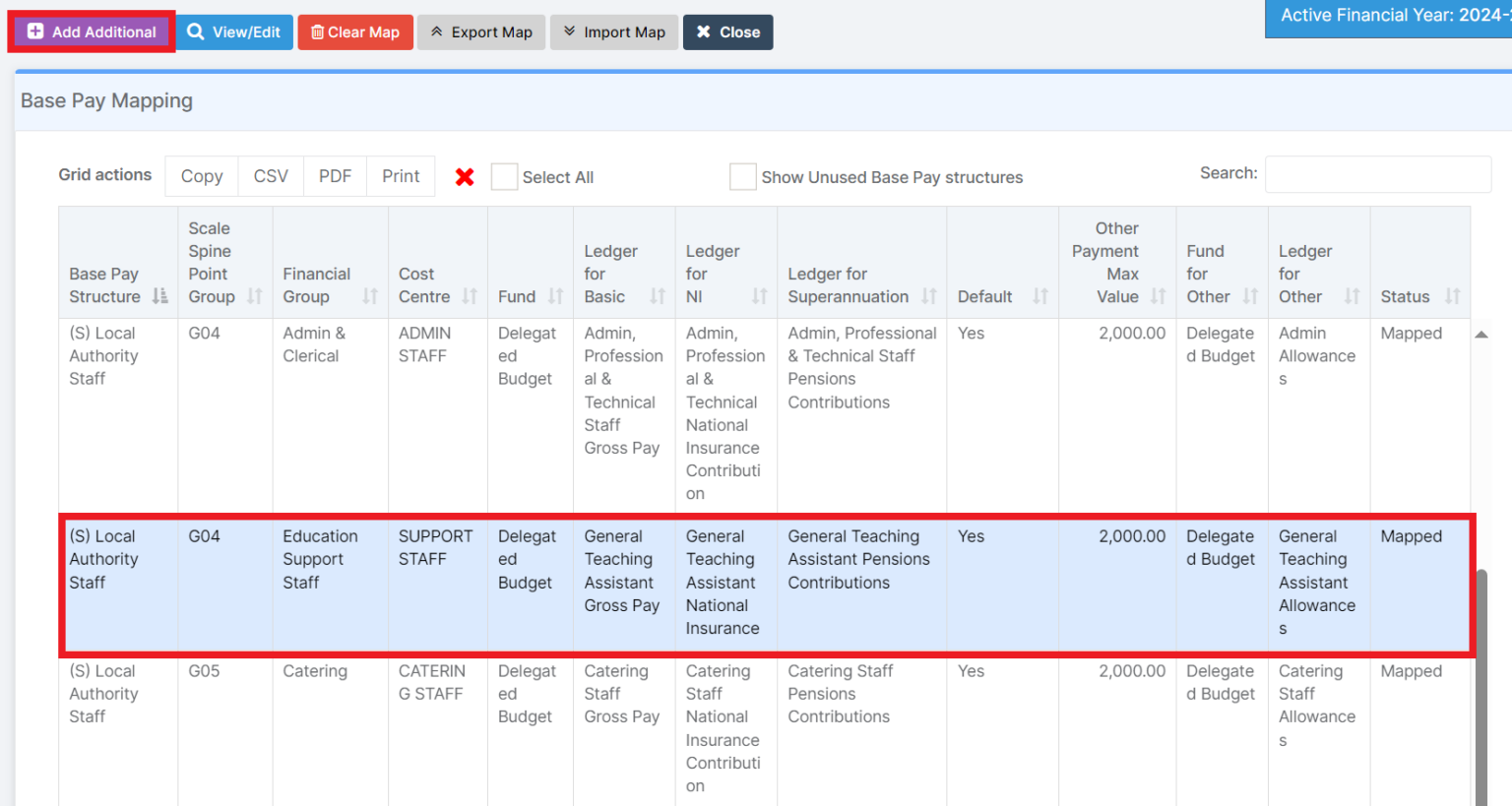 How to Add Base Pay Mapping – Bromcom – Documentation Centre