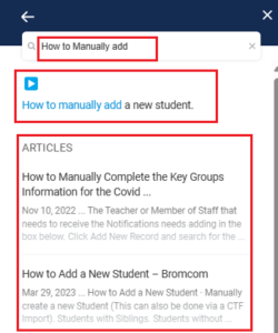 How to use Bromcom Walk Through’s – Bromcom – Documentation Centre