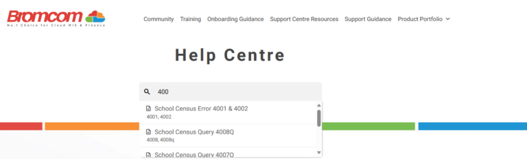 Spring 2025 School Census – Bromcom – Documentation Centre