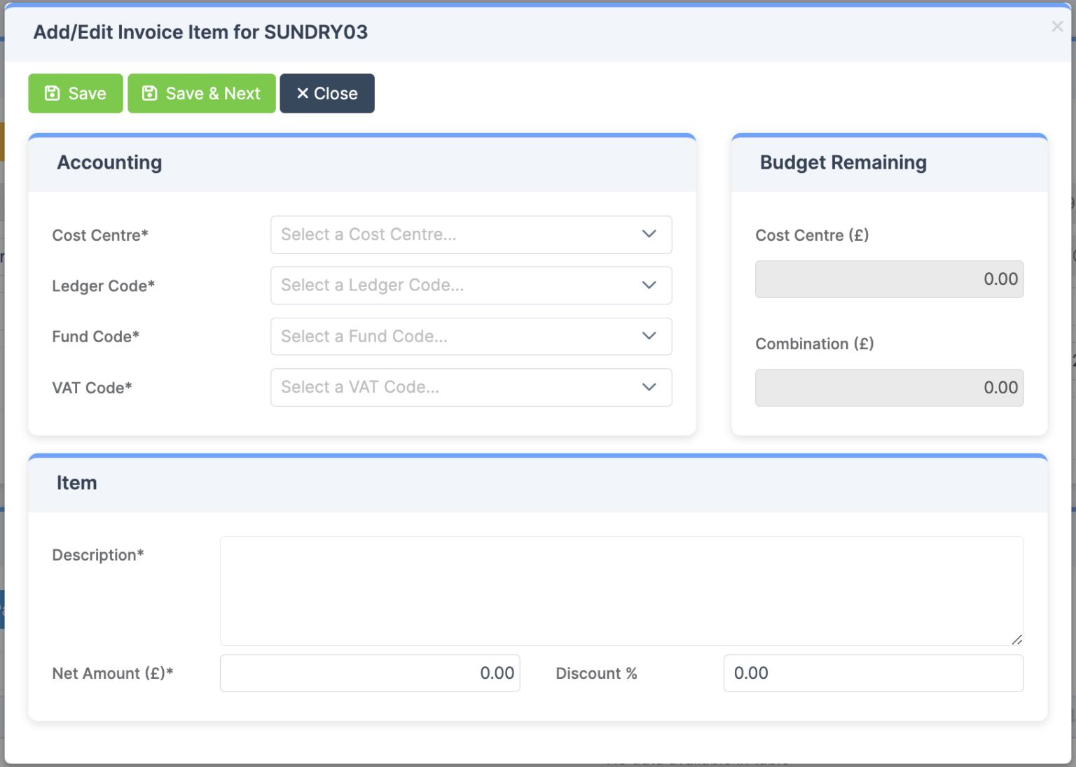 How to manage Sundry Invoices – Bromcom – Documentation Centre