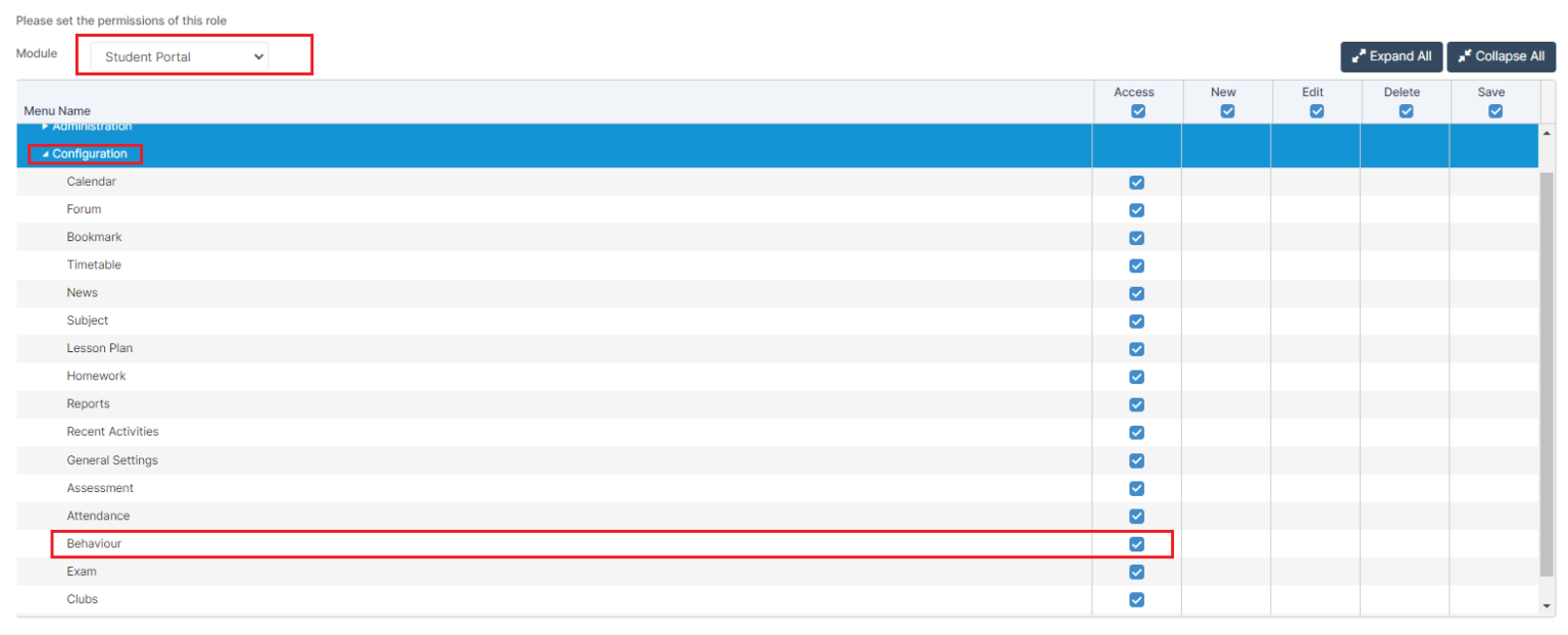 How to Configure Behaviour for the Student Portal – Bromcom – Documentation Centre