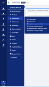 How to Set up Primary Tracker – Early Years Assessment Sheets – Bromcom – Documentation Centre
