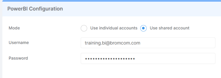 How to use Power BI with Vision – Bromcom – Documentation Centre