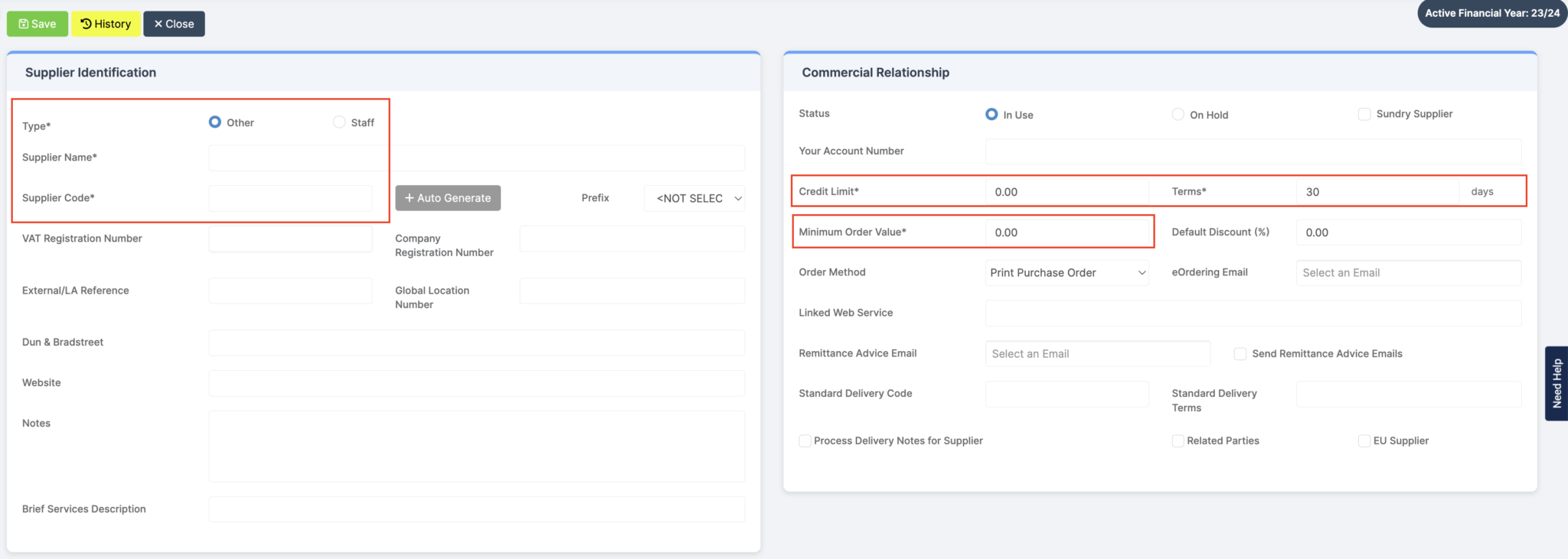 How to Add a Supplier – Bromcom – Documentation Centre
