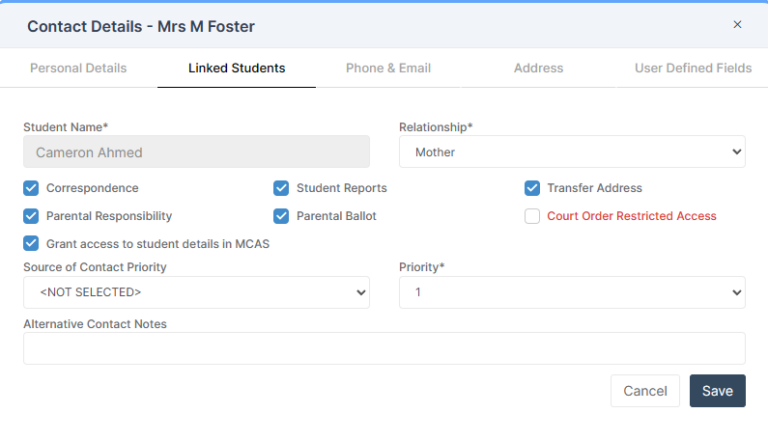 How to View the Student Details Profile Page – Bromcom – Documentation ...
