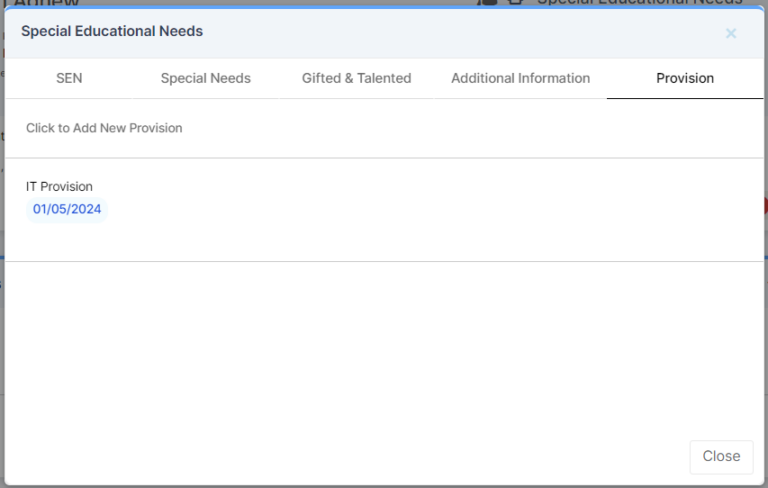 How to add SEN Information to a Student – Bromcom – Documentation Centre