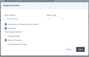 How to Add Health Background Information to the Student Profile ...
