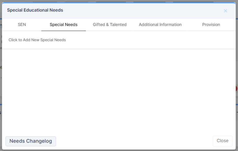 How to add SEN Information to a Student – Bromcom – Documentation Centre