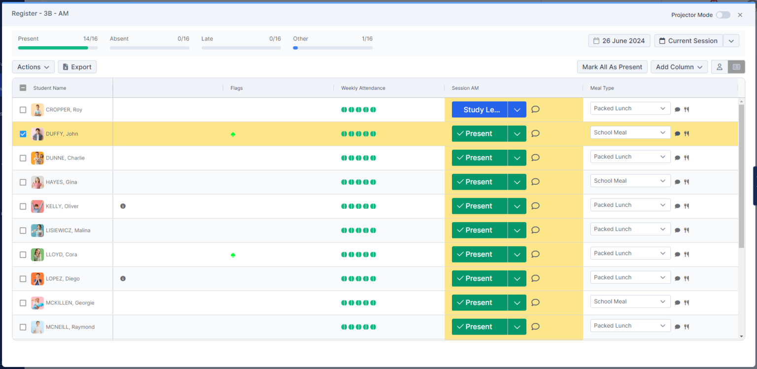 How to Update Meal Patterns – Bromcom – Documentation Centre