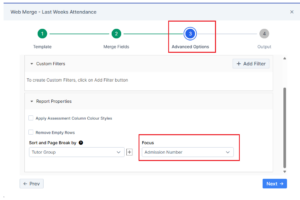How To Make an Attendance Web Merge in Quick Reports – Bromcom – Documentation Centre