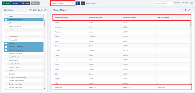 How to Create a Quick Report – Bromcom – Documentation Centre