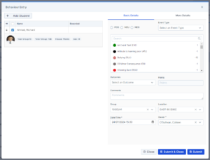 How to record Behaviour on the new Teacher Dashboard – Bromcom – Documentation Centre