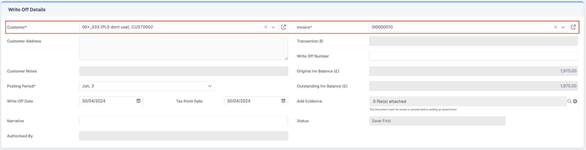 How to manage Write Offs – Bromcom – Documentation Centre