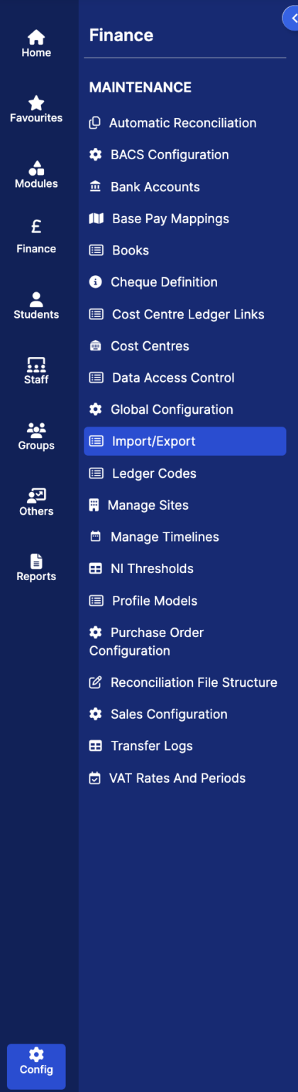 How to import/export Cost Centres and Ledger Links – Bromcom – Documentation Centre