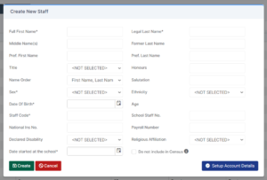 How to add a new Member of Staff – Bromcom – Documentation Centre