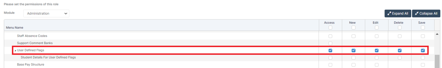 How to Create User Defined Flags – Bromcom – Documentation Centre