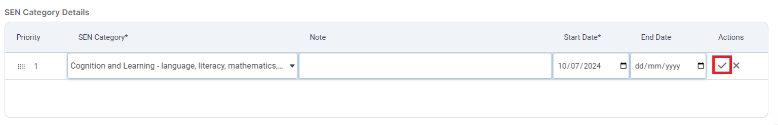 How to add SEN Information to a Student – Bromcom – Documentation Centre