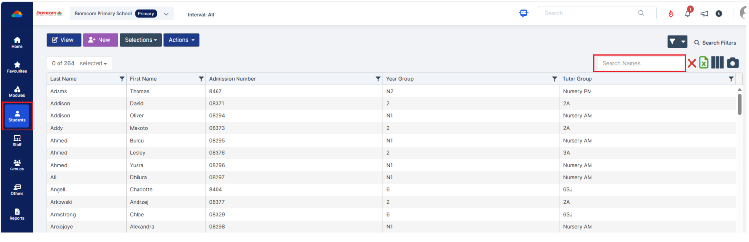 How to Add a New Student – Bromcom – Documentation Centre