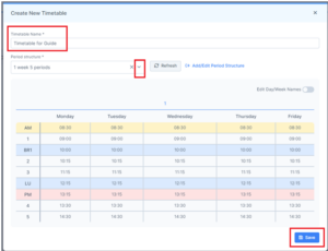 How to Create and Edit a Timetable – Bromcom – Documentation Centre