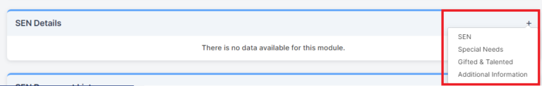 How to add SEN Information to a Student – Bromcom – Documentation Centre