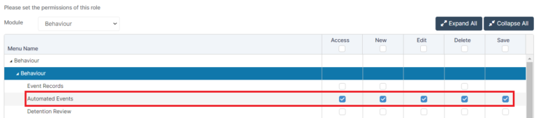 How to Create an Automated Event in Behaviour – Bromcom – Documentation Centre