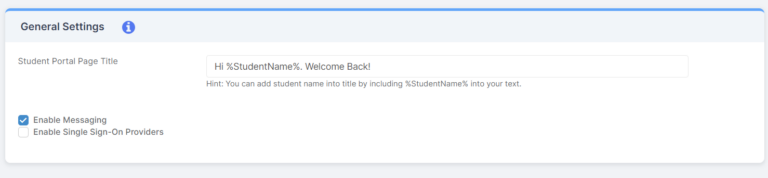 Student Portal General Settings, including Messaging – Bromcom ...