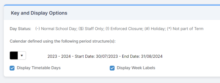 How to Edit Academic Days – Bromcom – Documentation Centre