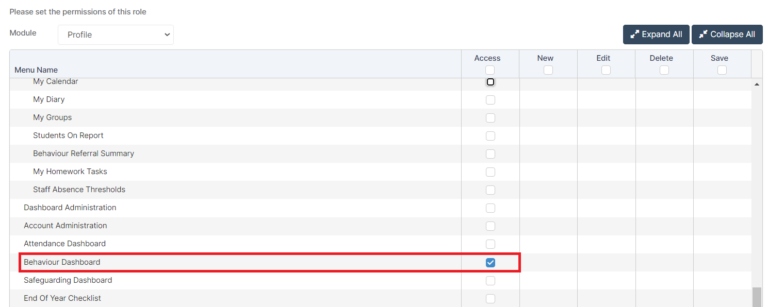 How To Use The Behaviour Dashboard – Bromcom – Documentation Centre