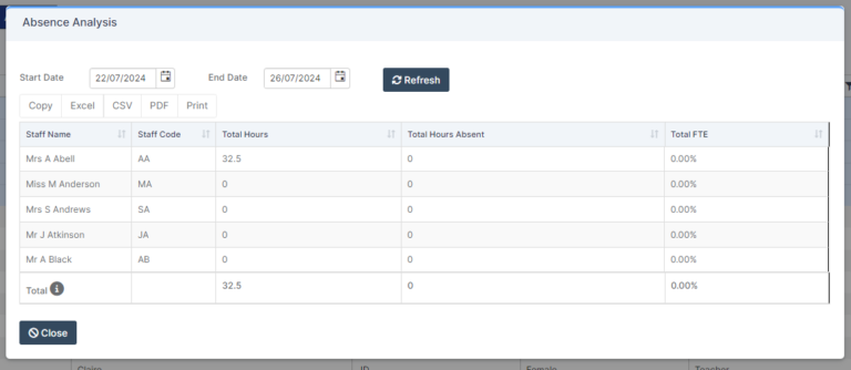How to Report on Staff Absence – Bromcom – Documentation Centre