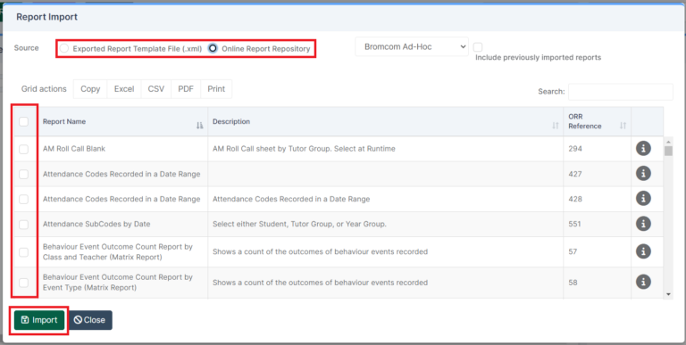 How to use the Online Report Repository & Import Report Definition ...