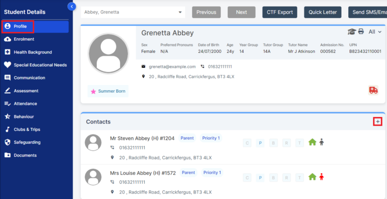 How to Add a New Student – Bromcom – Documentation Centre