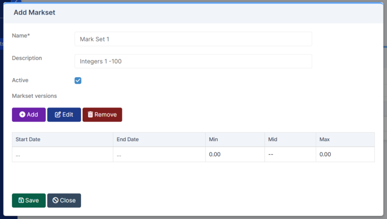 How to Create Mark Sets – Bromcom – Documentation Centre
