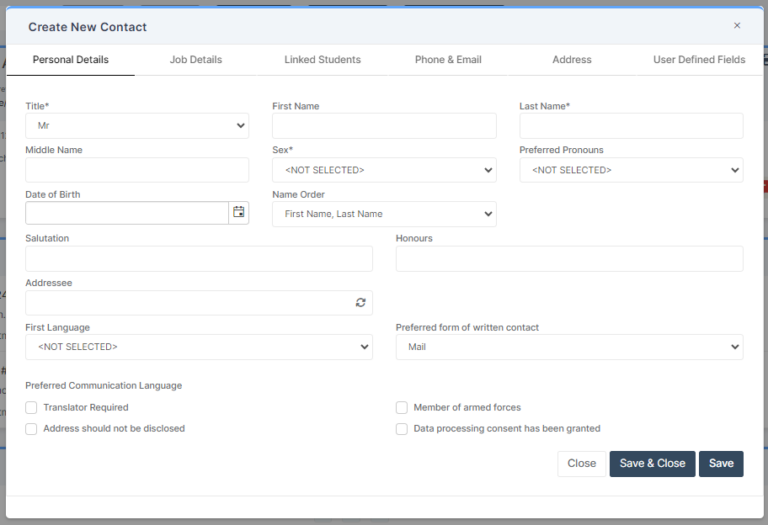How to Manage and Add Contacts from a Student’s Record. – Bromcom ...