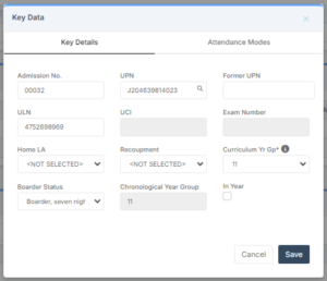 How to amend and add a UPN – Bromcom – Documentation Centre