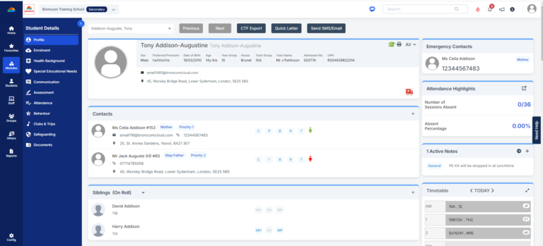 How to Access the Student List and Student Details – Bromcom ...